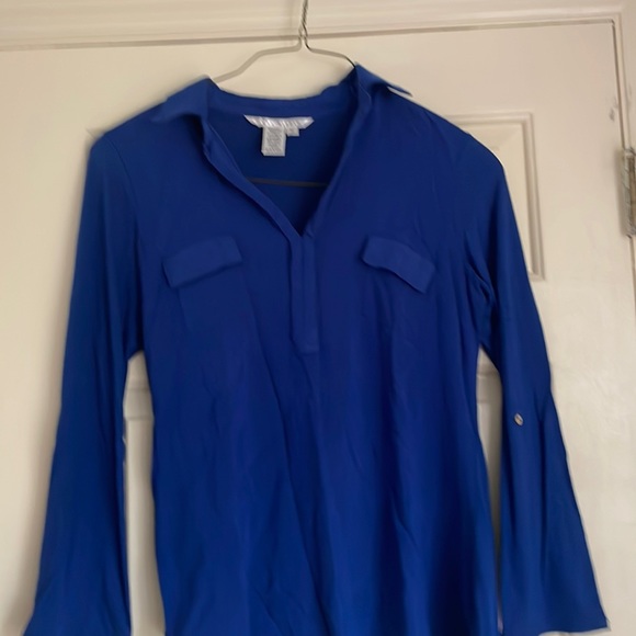 Max Studio | Tops | Max Studio Royal Blue Shirt | Poshmark